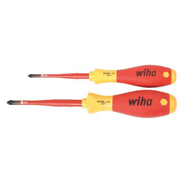 Wiha Insulated Screwdriver Set, 2 pcs 30770 | Zoro