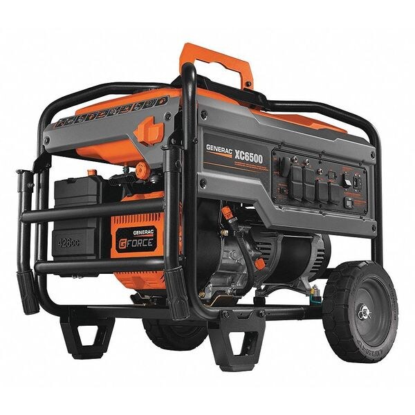 Generac Portable Generator, 6500 Rated, 8125 Surge, 54.2/27.0 A 6824 | Zoro