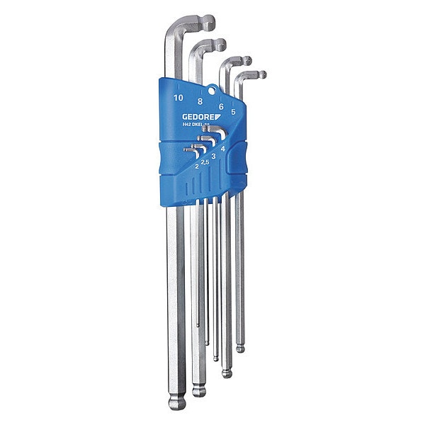 Gedore 8 Piece Metric L-Shape Hex Key Set, H 42 DKEL-88 H 42 DKEL-88 | Zoro