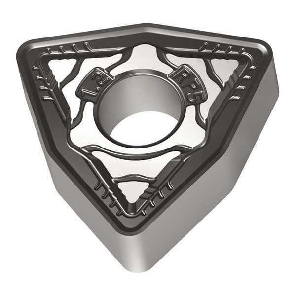 Walter Turning Insert, Trigon, 1/2 in, WNMG, 0.80mm, Carbide WNMG080408-RP5 WPP10S | Zoro