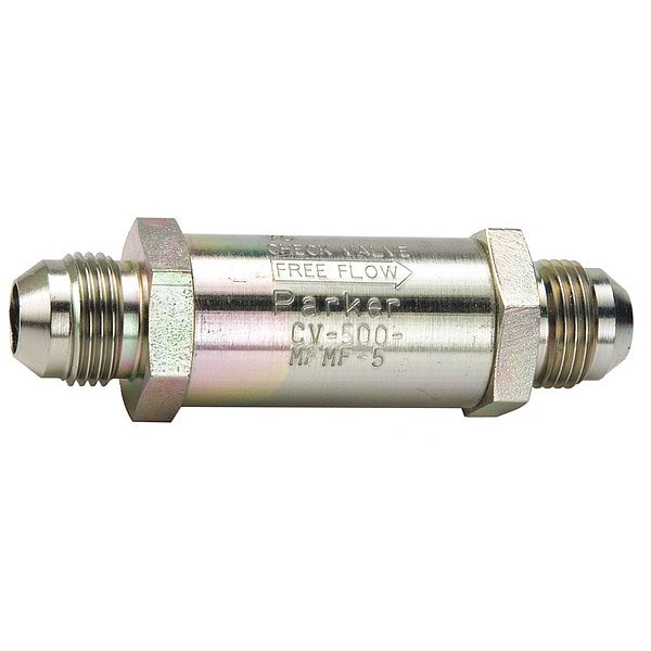 Parker Check Valve, 3.31" L x 1.62" W x 1.62" H CV-1000-MFMF-5 | Zoro