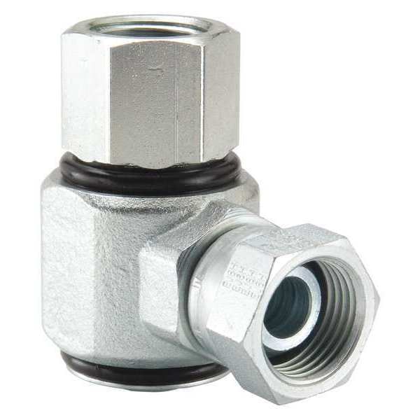 Parker Hydraulic Swivel Fitting, 90 deg. Elbow S2207-8-8 | Zoro