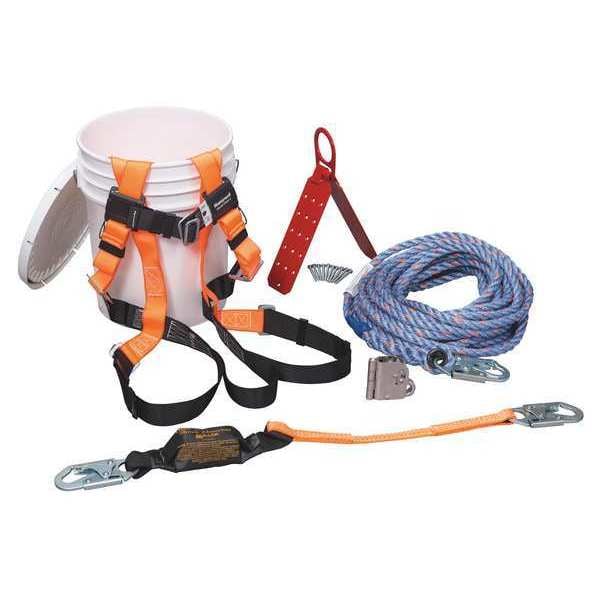 Honeywell Miller Fall Protection Kit, Size: L/XL BRFKT50-Z7/50FT | Zoro