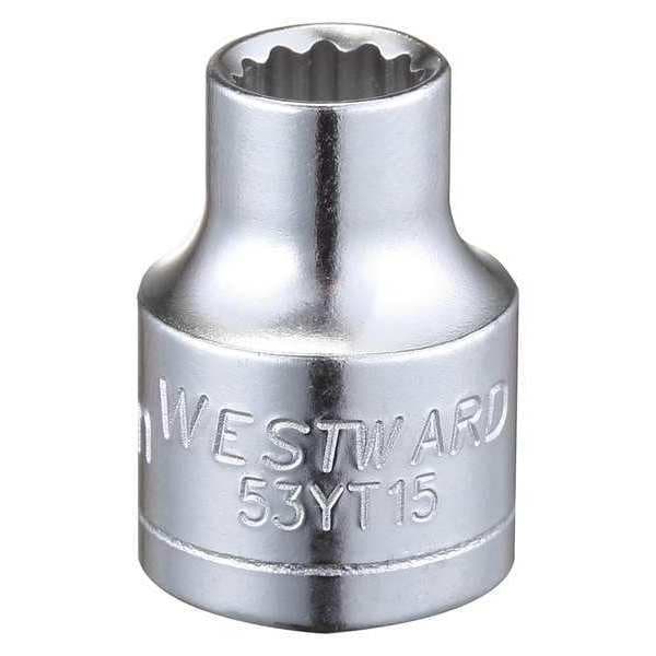 Westward 3/8 in Drive, 7mm Triple Square Metric Socket, 12 Points ...