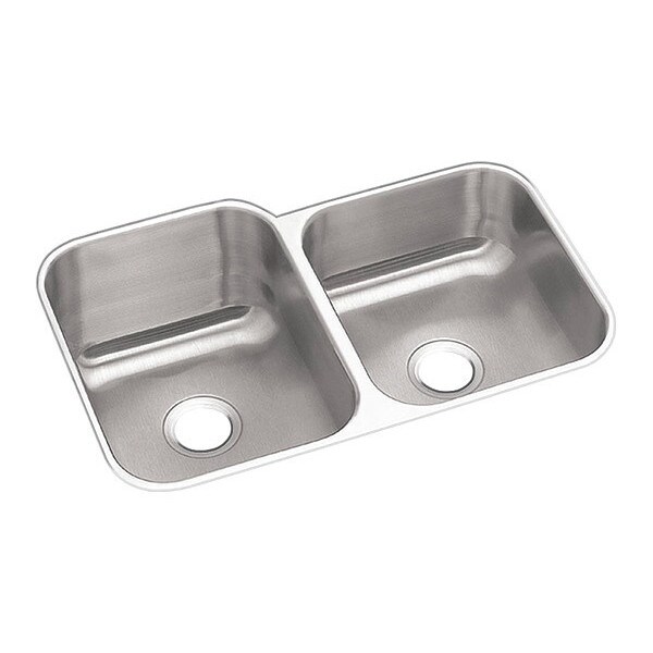 Elkay Sink, Undermount Mount, Radiant Satin Finish DXUH312010R | Zoro