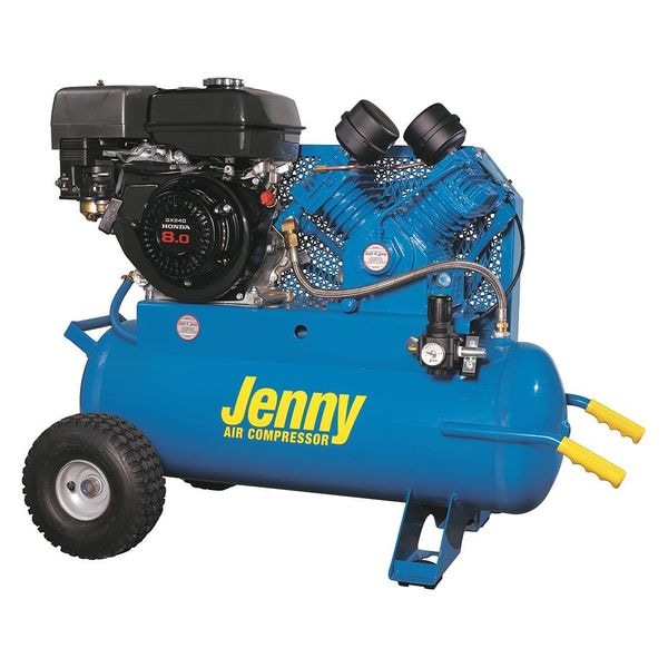 Jenny Gas Air Compressor, 17 gal. Tank, 9.0 HP G9HGA-17P | Zoro