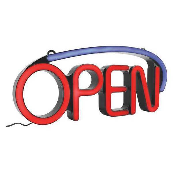 Hy-Ko LED Open Sign, 120V, 9-1/2" L, PK2 LED-OP1 | Zoro