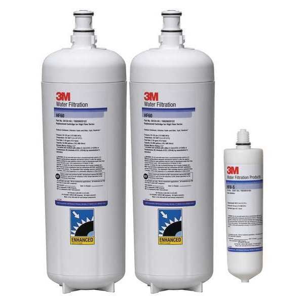 3M Quick Connect Filter, 6.7 gpm, 0.2 Micron, 2-3/4" O.D., 25 1/2 in H ...