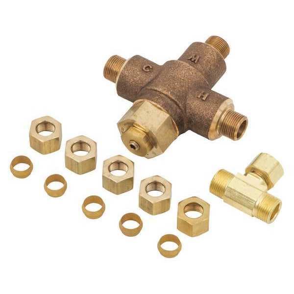 ACORN Tempering Valve,Compression Inlet,Brass (ST70-38-BCT) | Zoro