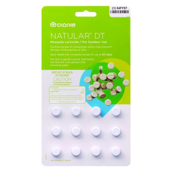 Natular Mosquito Larvicide,Tablets,0.6 oz,PK12 (11860R) | Zoro