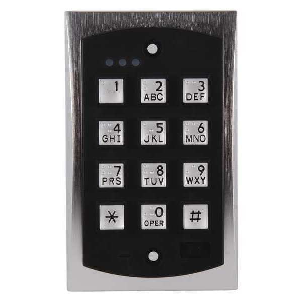 Linear Access Control Keypad, 4-1/2" H 2000EM | Zoro