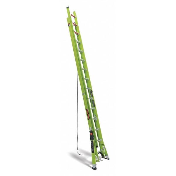 Little Giant Ladders 24 ft. Fiberglass Extension Ladder, 300 lb. Load ...