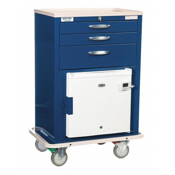 Blue Bell Medical Hyperthermia Cart, Steel, 6 Adjustable Shelves, 1400 ...