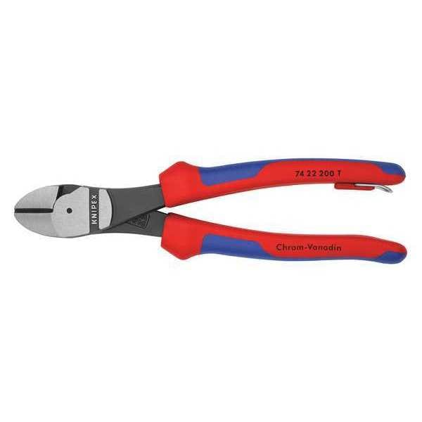 Knipex High Leverage Diagonal Cutters,ISO 5749 (74 22 200 T BKA) | Zoro