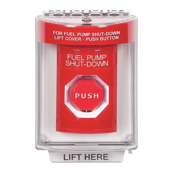 Safety Technology International Fuel Pump Shutdown Push Button, Red ...