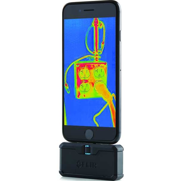 Flir IR Smart Phone Adapter, -4 Degrees to 752 Degrees F, 70 mK, 55 ...