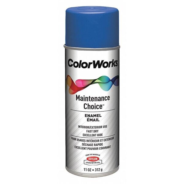 Krylon Industrial Spray Paint, Royal Blue, Gloss, 10 oz. CWBK01097 | Zoro