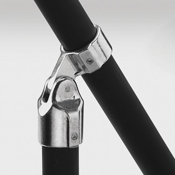 Hollaender Structural Pipe Fitting, Adjustable Tee, Aluminum, 1.5 in ...