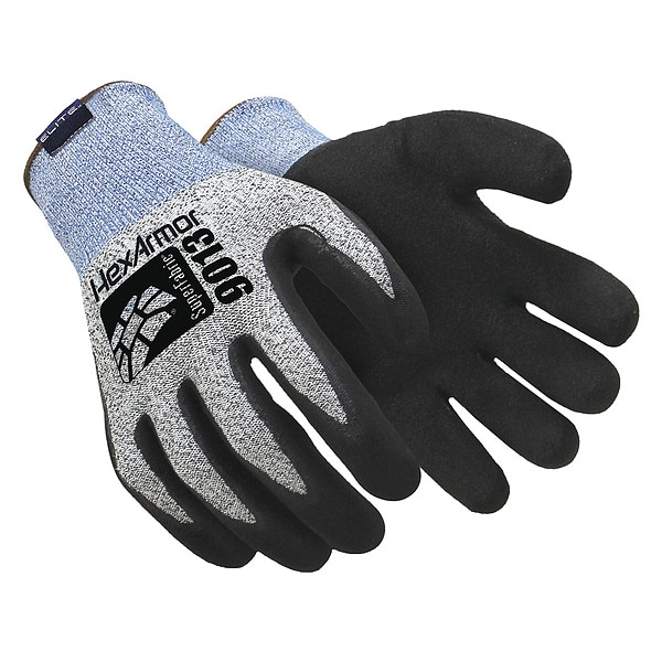 Hexarmor Cut Resistant Coated Gloves, A8 Cut Level, 13 ga, Gray, 2XL ...