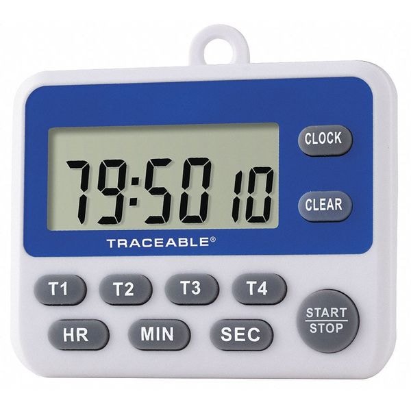 Traceable Digital Timer, 2-3/8" H, 2-3/4" W, LCD 5001 | Zoro