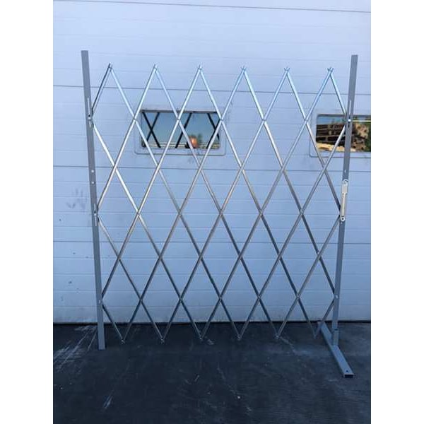 Zoro Select Folding Gate, Gray, 6 ft Add On Opening W XLECO 665 | Zoro