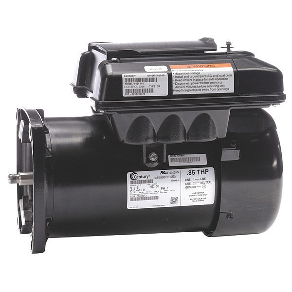 Century Pool Pump Motor, ECM, 1/100, 17/20 HP, 48Y Frame, 600-3,450 ...