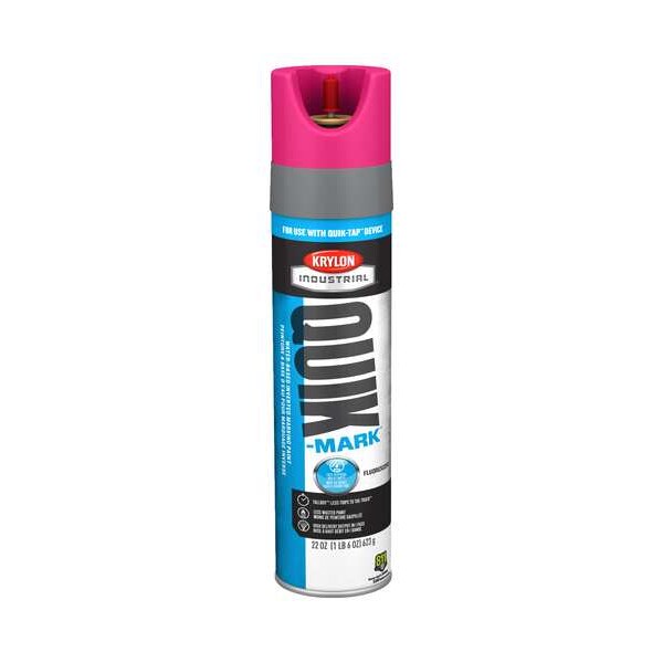 Krylon Industrial Inverted Marking Paint, 25 oz., Fluorescent Pink ...