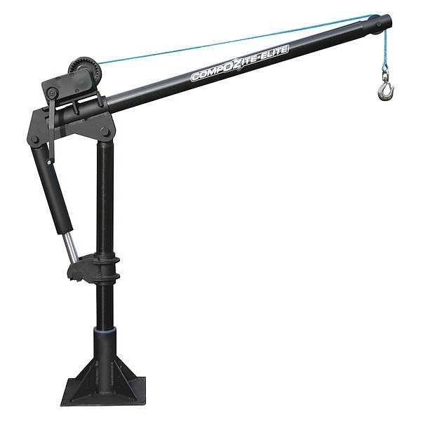 Oz Lifting Products Davit Crane, 2500 lb. Capacity, 48" Reach, 0" to 45 ...
