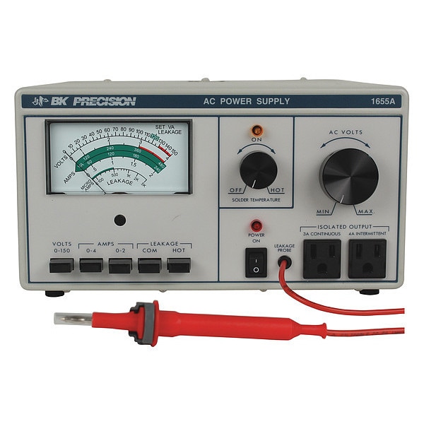 B&K Precision AC Power Supply, 120V AC, 150V AC, 150W, 3A 1655A | Zoro
