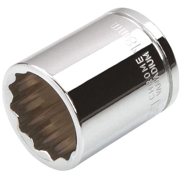 Tekton 3/8in Drive x 18mm Shallow 12-Point Socket 14174 | Zoro