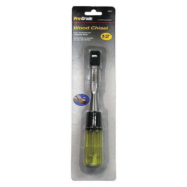 Pro-Grade Tools Wood Chisel, 1/2" 63027 | Zoro