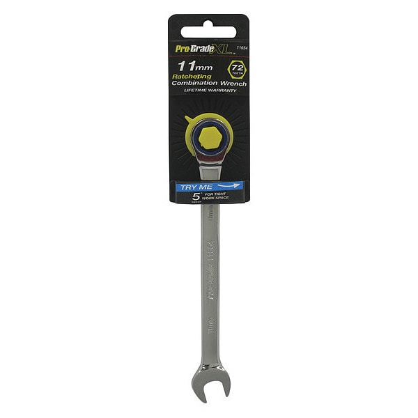 Pro-Grade Tools Ratcheting Combo Wrench, 11mm 11654 | Zoro Pro-Grade Tools Ratcheting Combo Wrench, 11mm 11654 | Zoro