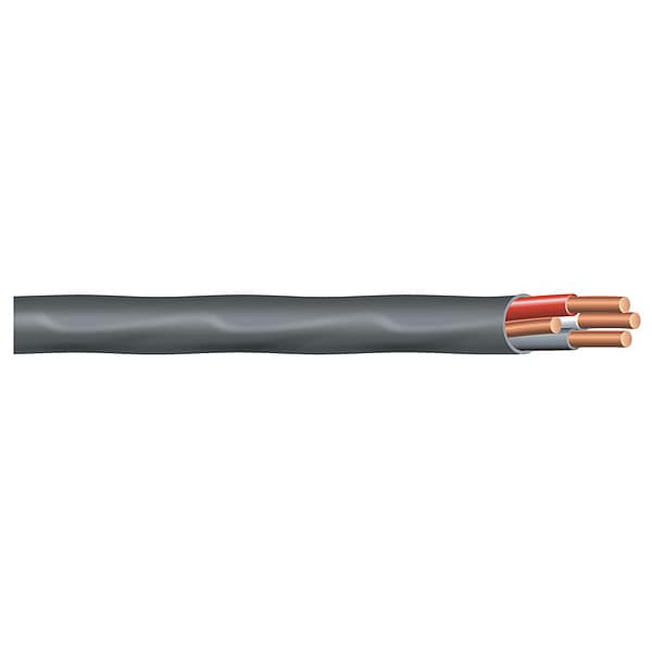 Southwire Non-Metallic Building Cable, NM-B, Copper, 2 AWG, 3C with ...
