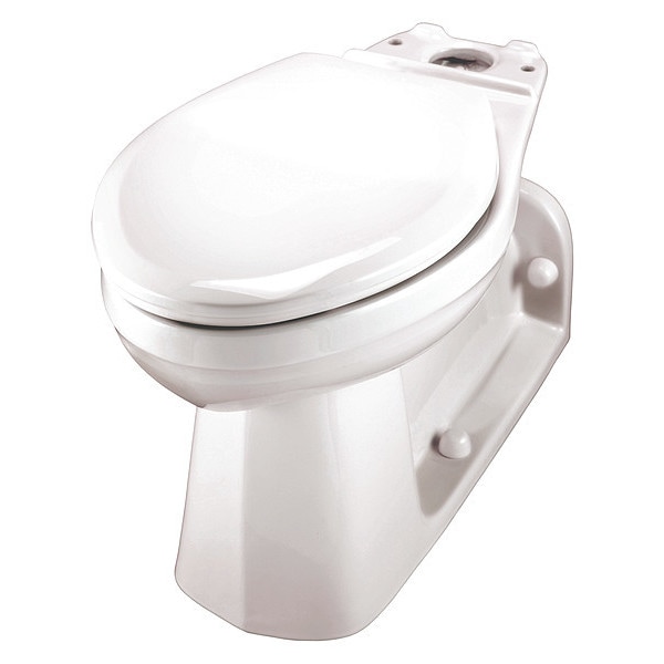 Gerber Toilet Bowl, 1.0 gpf, Pressure Assist Tank, Floor with Back ...