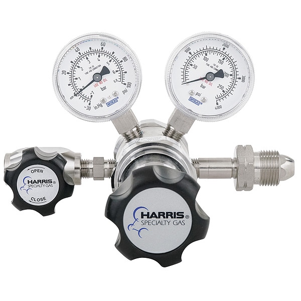 Harris Specialty Gas Regulator, Two Stage, CGA-590, 0 to 50 psi, Use ...
