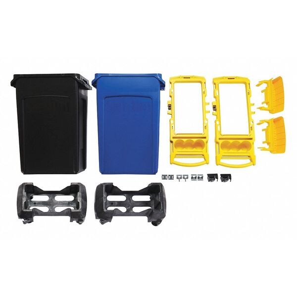 Rubbermaid Commercial Rim Caddy Kit, Yellow, 34-5/16" L 2032952 | Zoro