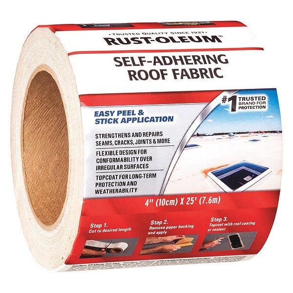 Rust-Oleum Roof Repair Tape, 4" x 25 ft., White 345651 | Zoro