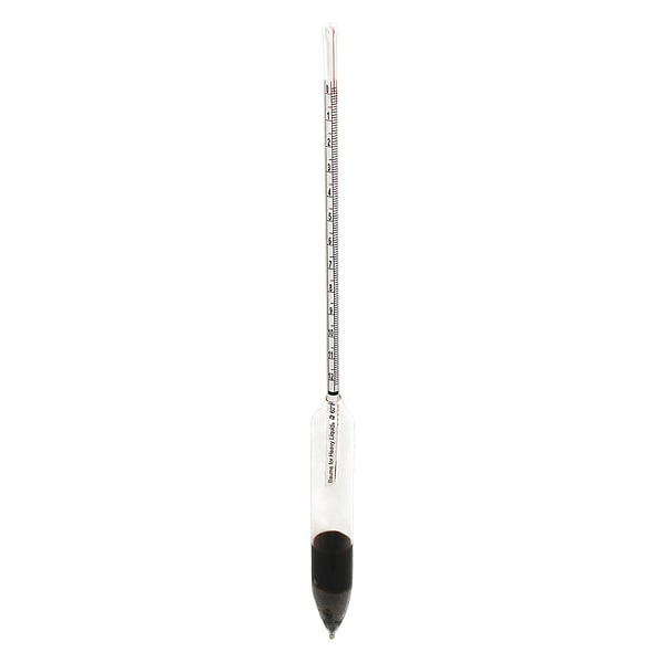 Vee Gee Hydrometer, Baume Scale, Glass, 305mm L 6609-2 | Zoro