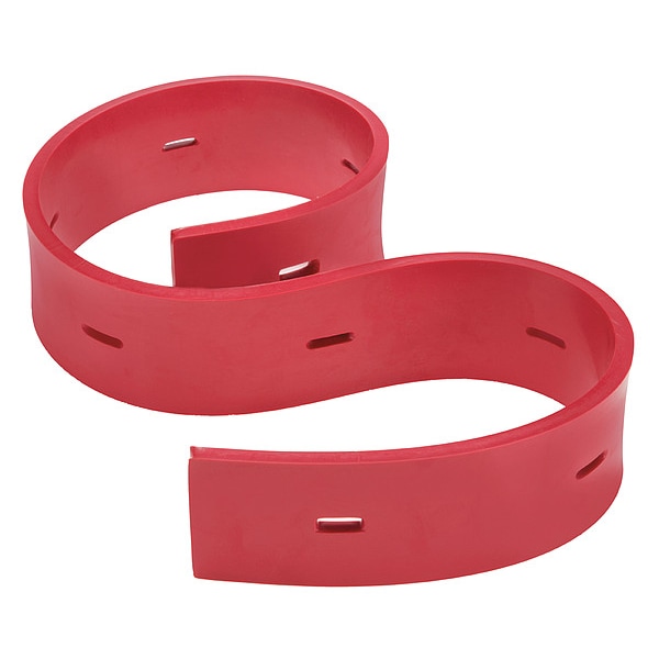 Tennant Rear Squeegee Blade, Rubber, Red 1253442 | Zoro
