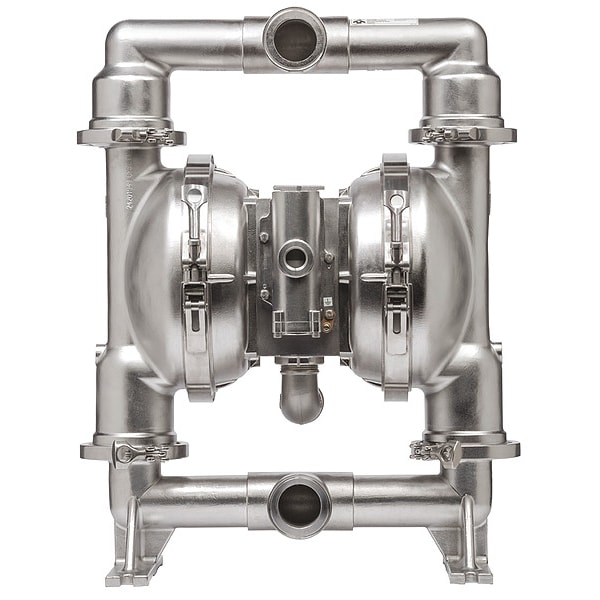 Aro Double Diaphragm Pump, 120 psi SD20S-CSS-STK-B00 | Zoro