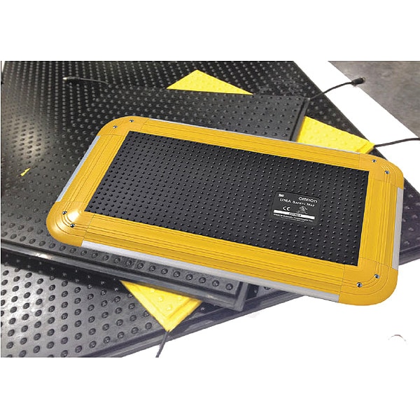 Omron Safety Switch Mat, 36 in L, 48 in W, 1.0 in Thick, Polyurethane ...