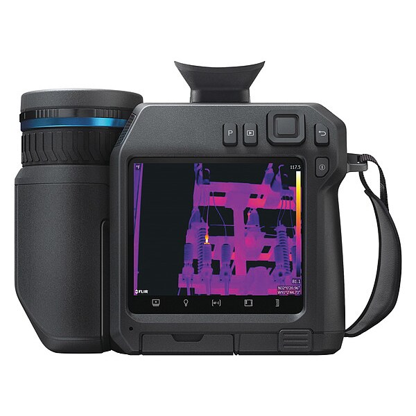 Flir Infrared Camera, 4.0 in Touch Screen Color LCD, -4 Degrees to 3632 ...