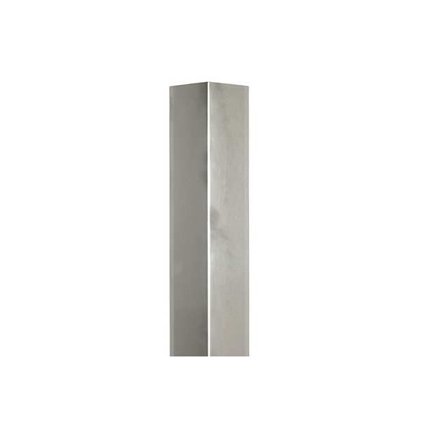 Acrovyn Corner Guard, Silver, SS, 8 ft H, 3.5 in W CO8A96 | Zoro