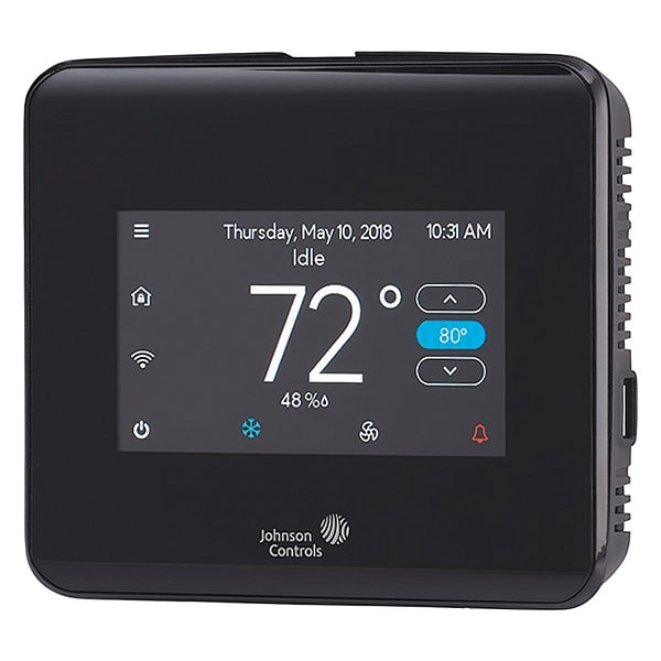 Johnson Controls Low Voltage Thermostat, 7 or Nonprogrammable Programs ...