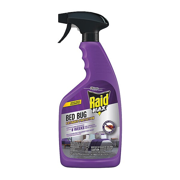 Raid Bed Bug Killer, 22 oz., Trigger Spray, PK4 305735 | Zoro