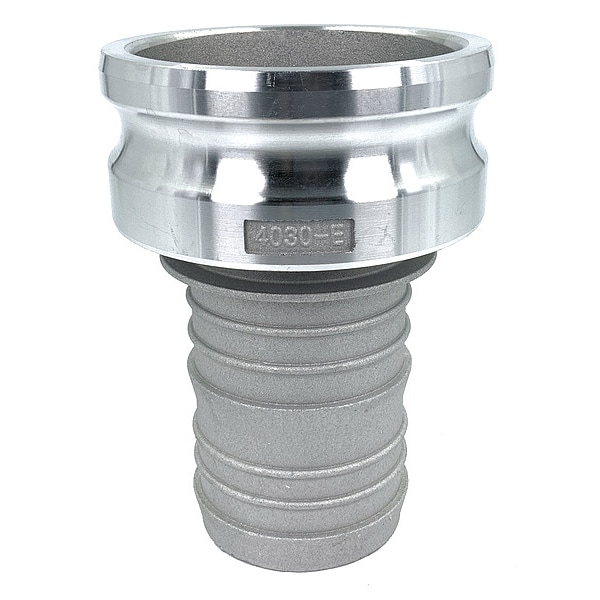 Zoro Select Cam and Groove Adapter, 4", Aluminum PLE28 | Zoro