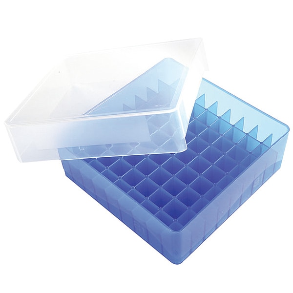 Heathrow Scientific Tube Storage Box, Blue, 81-Well, PK5 120035 | Zoro
