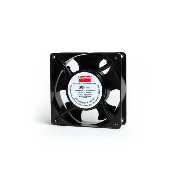 Dayton Standard Square Axial Fan, 120V AC, Aluminum, 4 11/16 in W ...