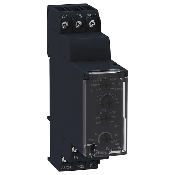 Schneider Electric Time Delay Relay, Interval, Off Delay, On/Off Delay ...