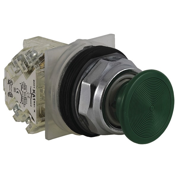 Schneider Electric Push Button Operator, 30 mm, SPDT, Green 9001KR4GH13 ...
